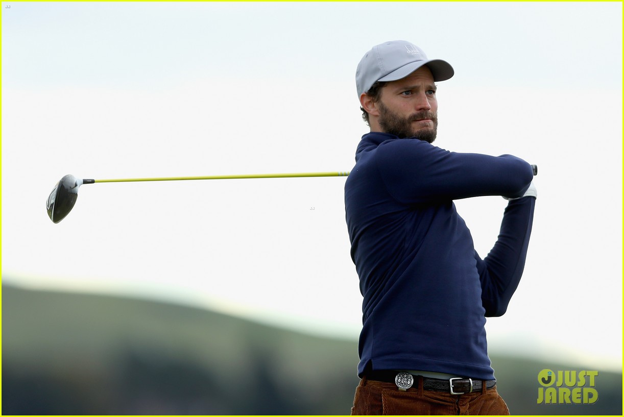 Jamie Dornan's Fan Got His Attention in a Very Funny Way on the Golf ...