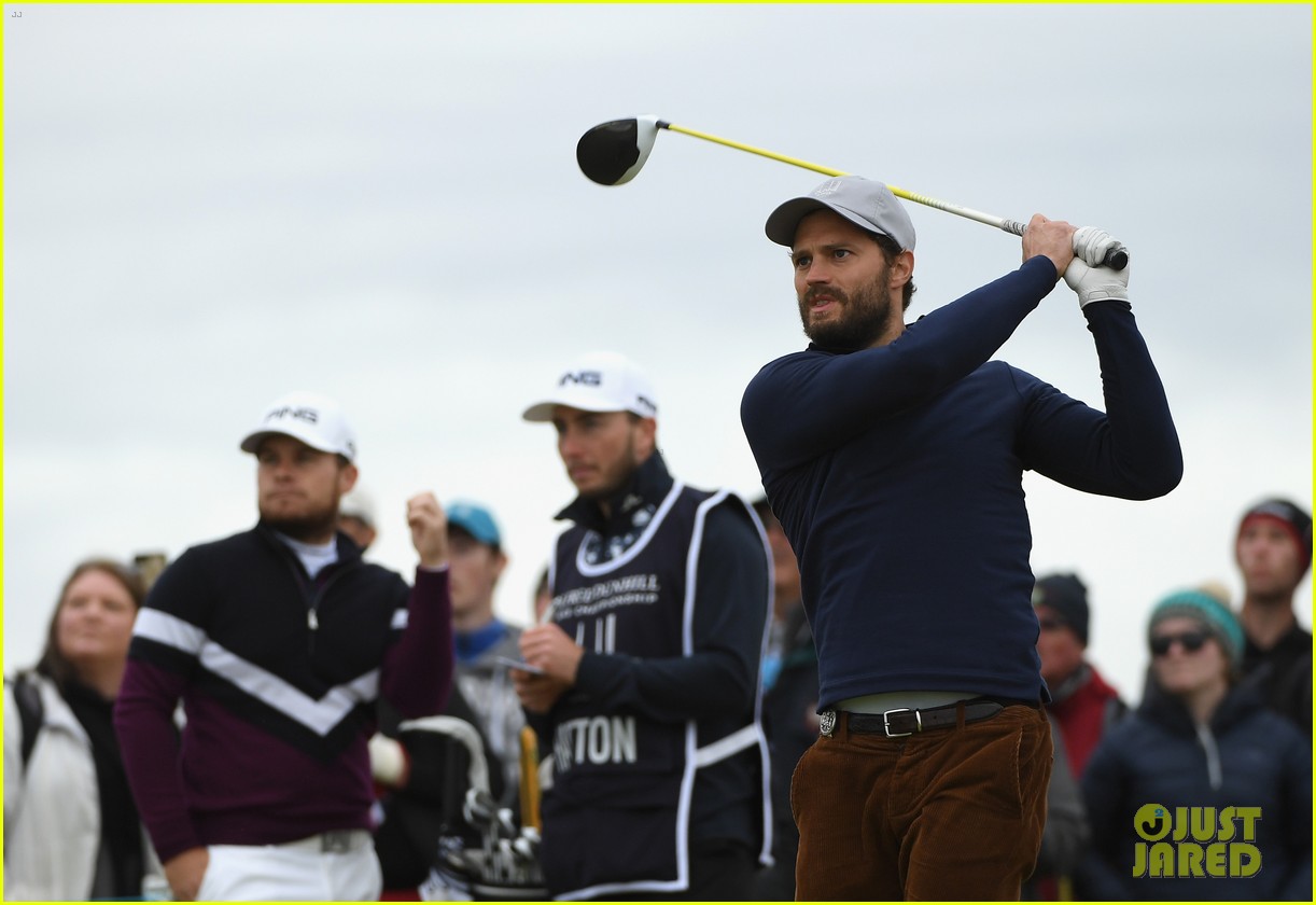 Jamie Dornan's Fan Got His Attention in a Very Funny Way on the Golf ...