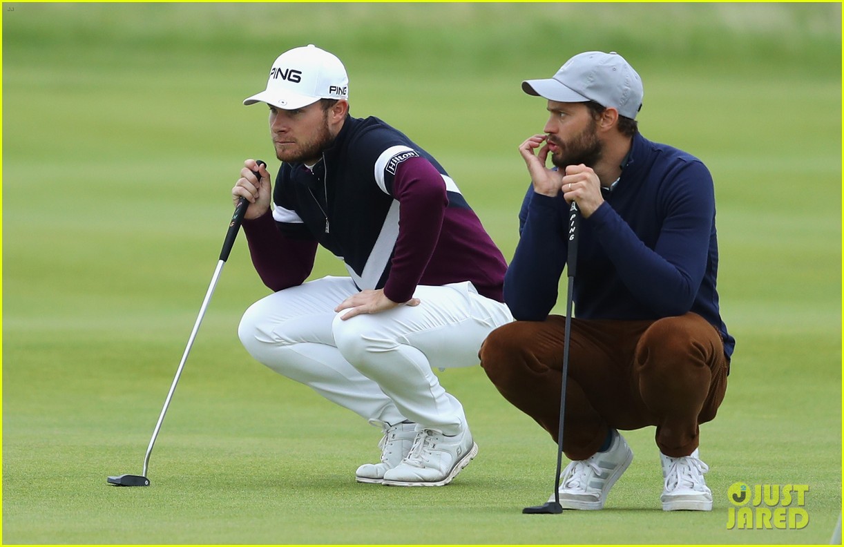 Jamie Dornan's Fan Got His Attention in a Very Funny Way on the Golf ...