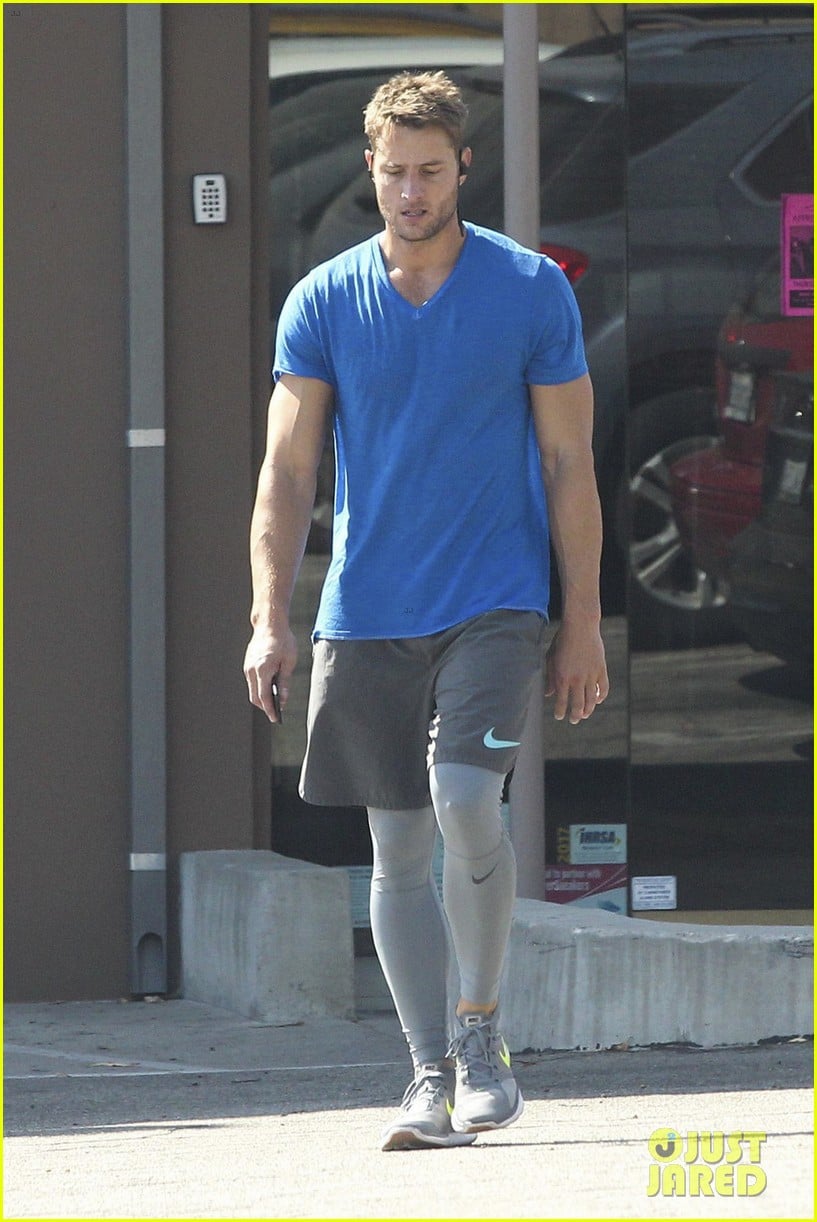 Justin Hartley Shows Off His Buff Biceps at the Gym: Photo 3966627 ...