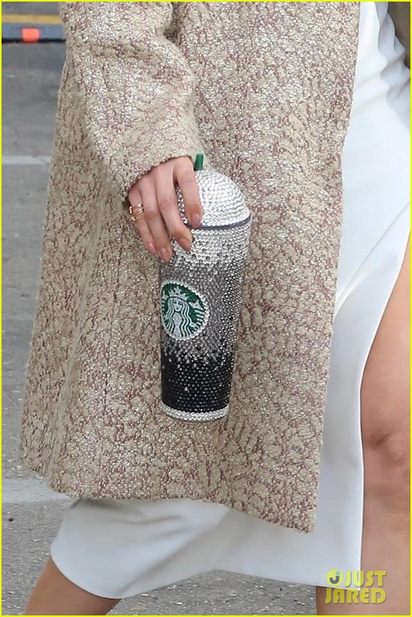 Jennifer Lopez Brings Her Bedazzled Starbucks Cup to Set!: Photo ...