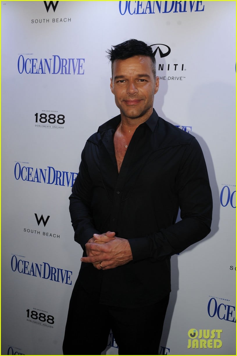 Ricky Martin & Fiance Jwan Yosef Celebrate His 'Ocean Drive' Cover with ...
