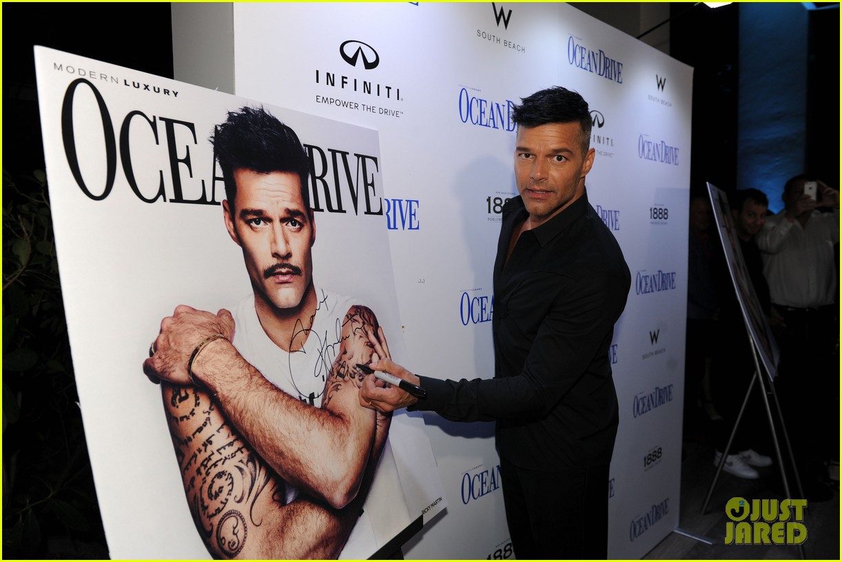 Ricky Martin & Fiance Jwan Yosef Celebrate His 'Ocean Drive' Cover with ...