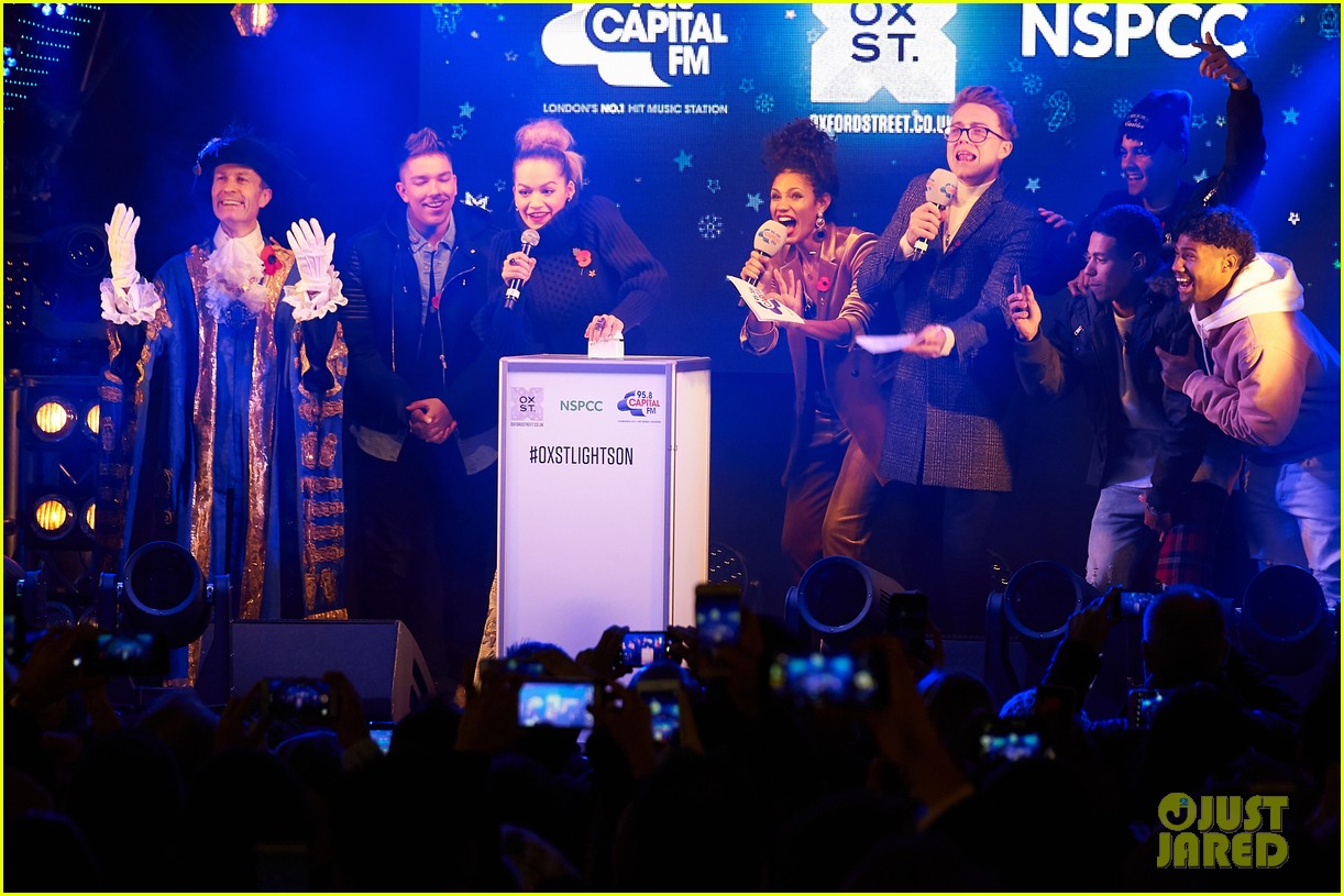 Rita Ora Switches on the Oxford Street Christmas Lights in London ...