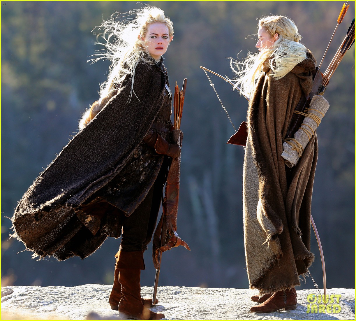 Emma Stone Is Basically the Female Legolas in These 'Maniac' Set Photos ...