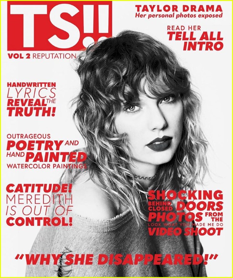 Taylor Swift Shares 'Reputation' Magazine Back Covers!: Photo 3984325 ...