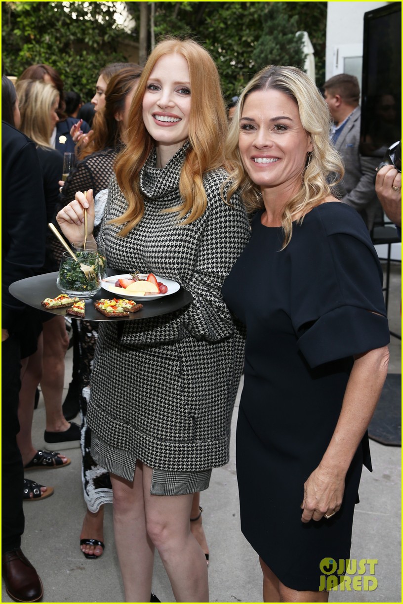 Jessica Chastain Meets Sports Stars at Gold Meets Golden Event!: Photo ...