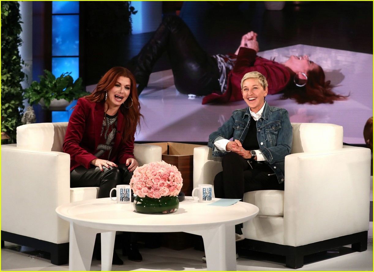 Ellen DeGeneres Scares Debra Messing While Playing 'Speak Out' - Watch ...
