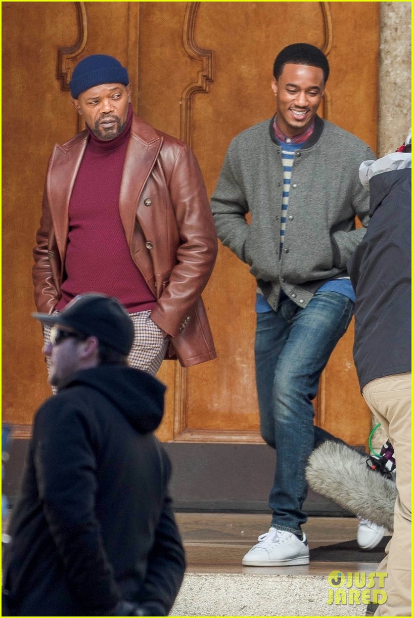 Samuel L. Jackson & Jessie T. Usher Start Filming 'Shaft' Reboot: Photo ...