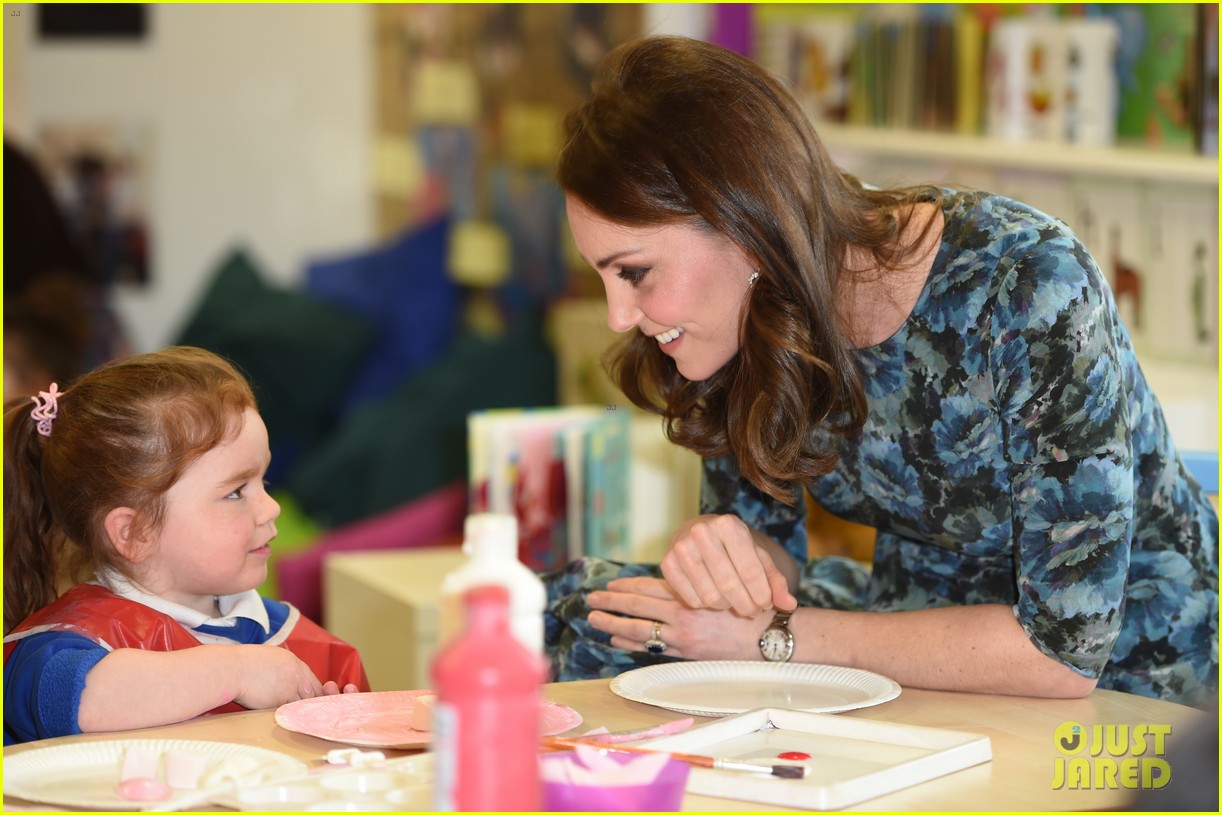 Kate Middleton Shows Off Baby Bump During Reach Academy Feltham Visit ...