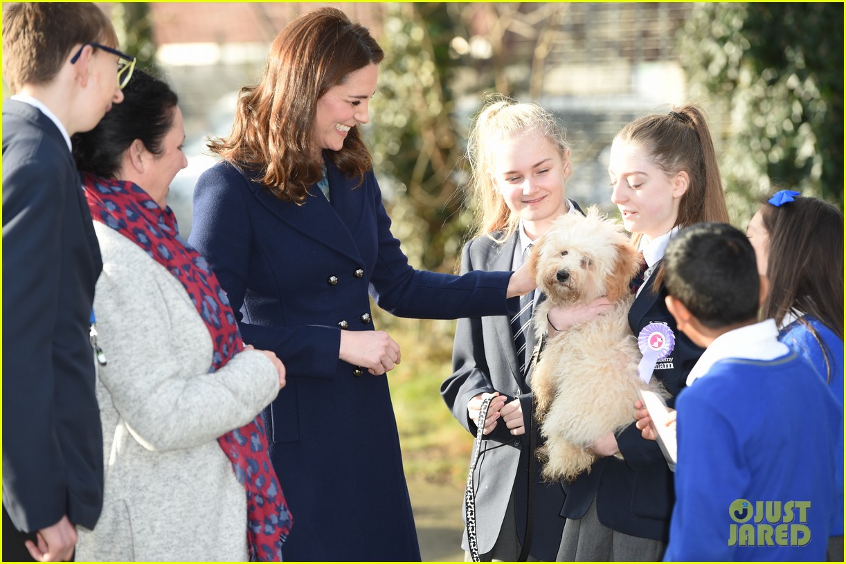 Kate Middleton Shows Off Baby Bump During Reach Academy Feltham Visit ...
