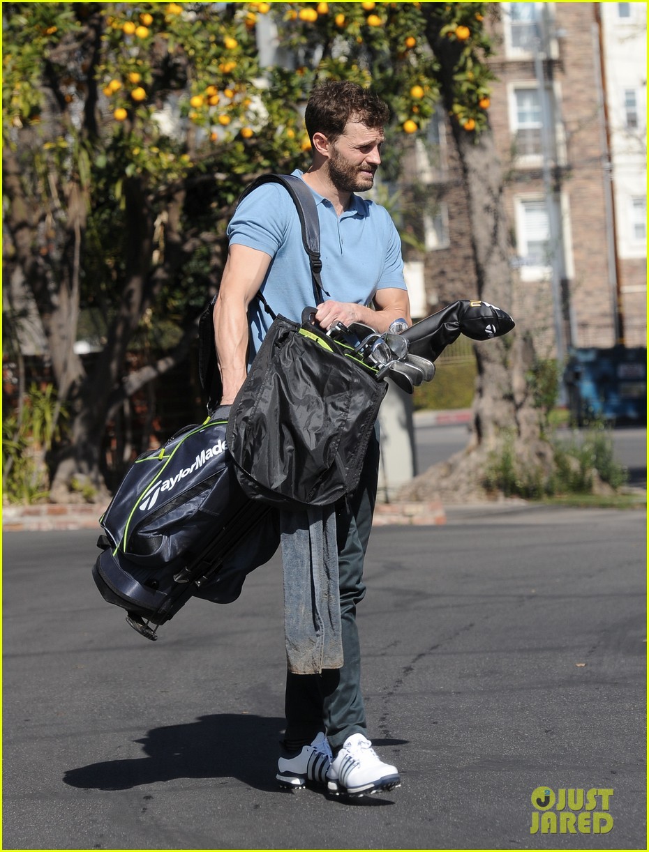 Jamie Dornan Flaunts His Biceps at the Driving Range!: Photo 4032402 ...