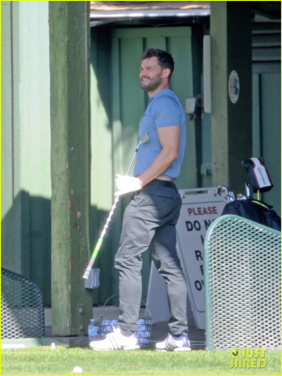 Jamie Dornan Flaunts His Biceps at the Driving Range!: Photo 4032403 ...