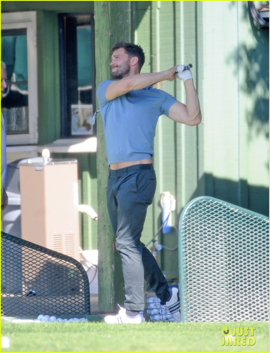 Jamie Dornan Flaunts His Biceps at the Driving Range!: Photo 4032426 ...