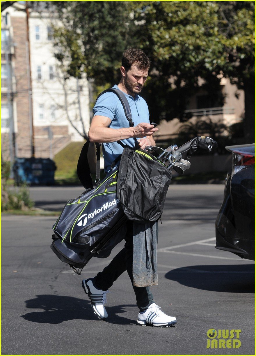 Jamie Dornan Flaunts His Biceps at the Driving Range!: Photo 4032437 ...