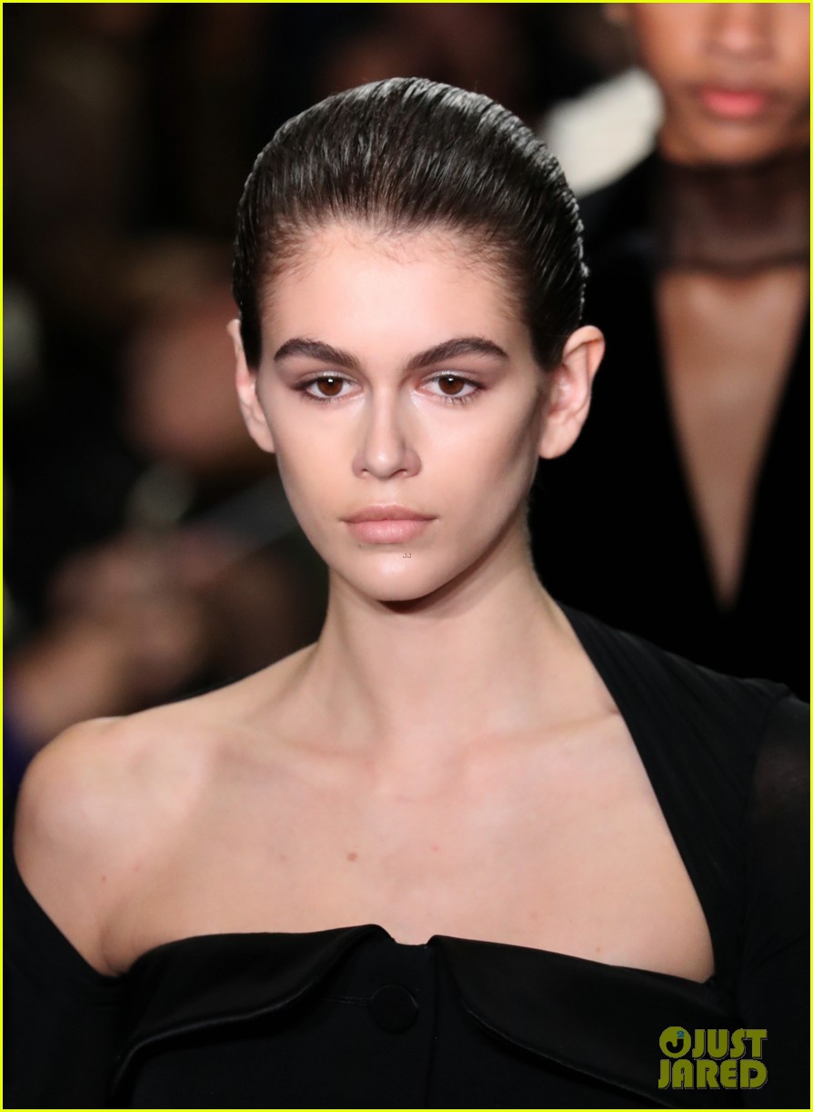 Kaia Gerber Struts for Alexander Wang & Bottega Veneta NYFW Shows ...