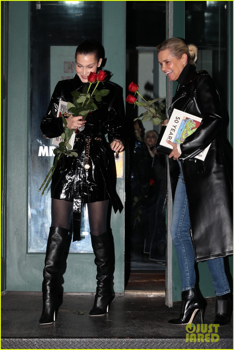 Bella Hadid Gives Roses to the Paparazzi on Valentine's Day!: Photo ...