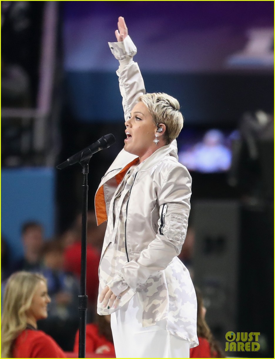 Pink Spit Out a Throat Lozenge Before Super Bowl Performance, Responds ...