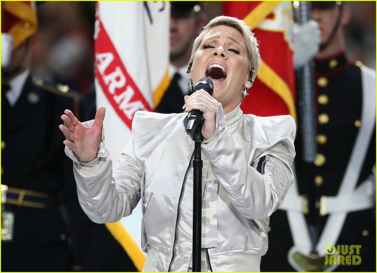 Pink Spit Out a Throat Lozenge Before Super Bowl Performance, Responds ...
