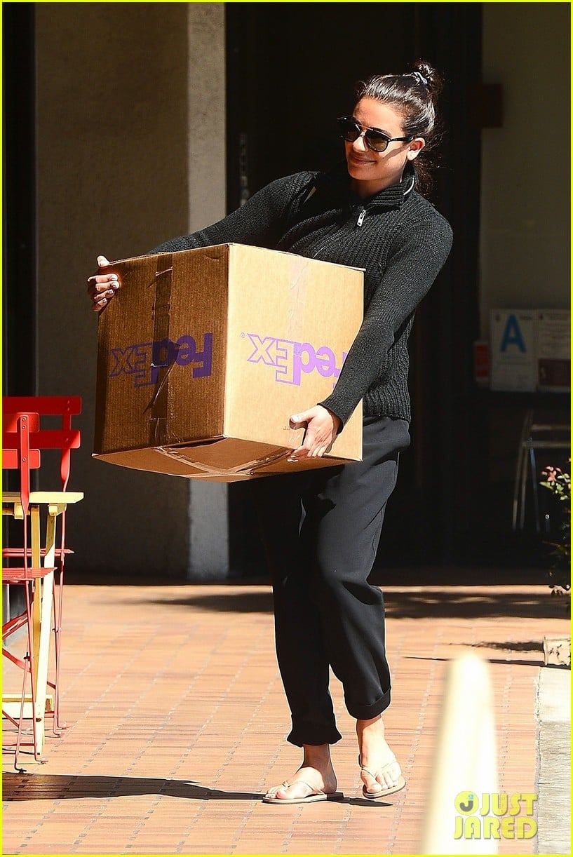 Lea Michele & Becca Tobin Have 'Glee' Reunion While Supporting Children ...