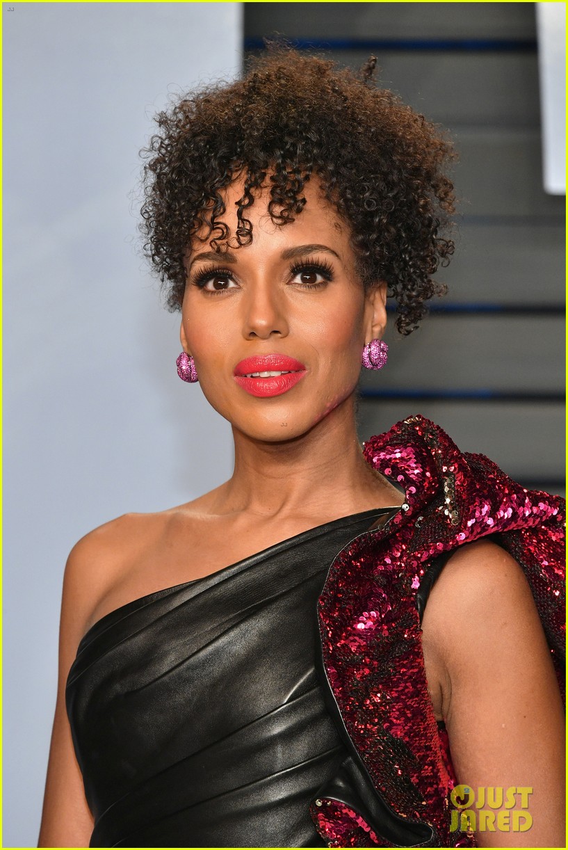 Kerry Washington Goes Sexy in Leather for Vanity Fair's Oscars Party ...