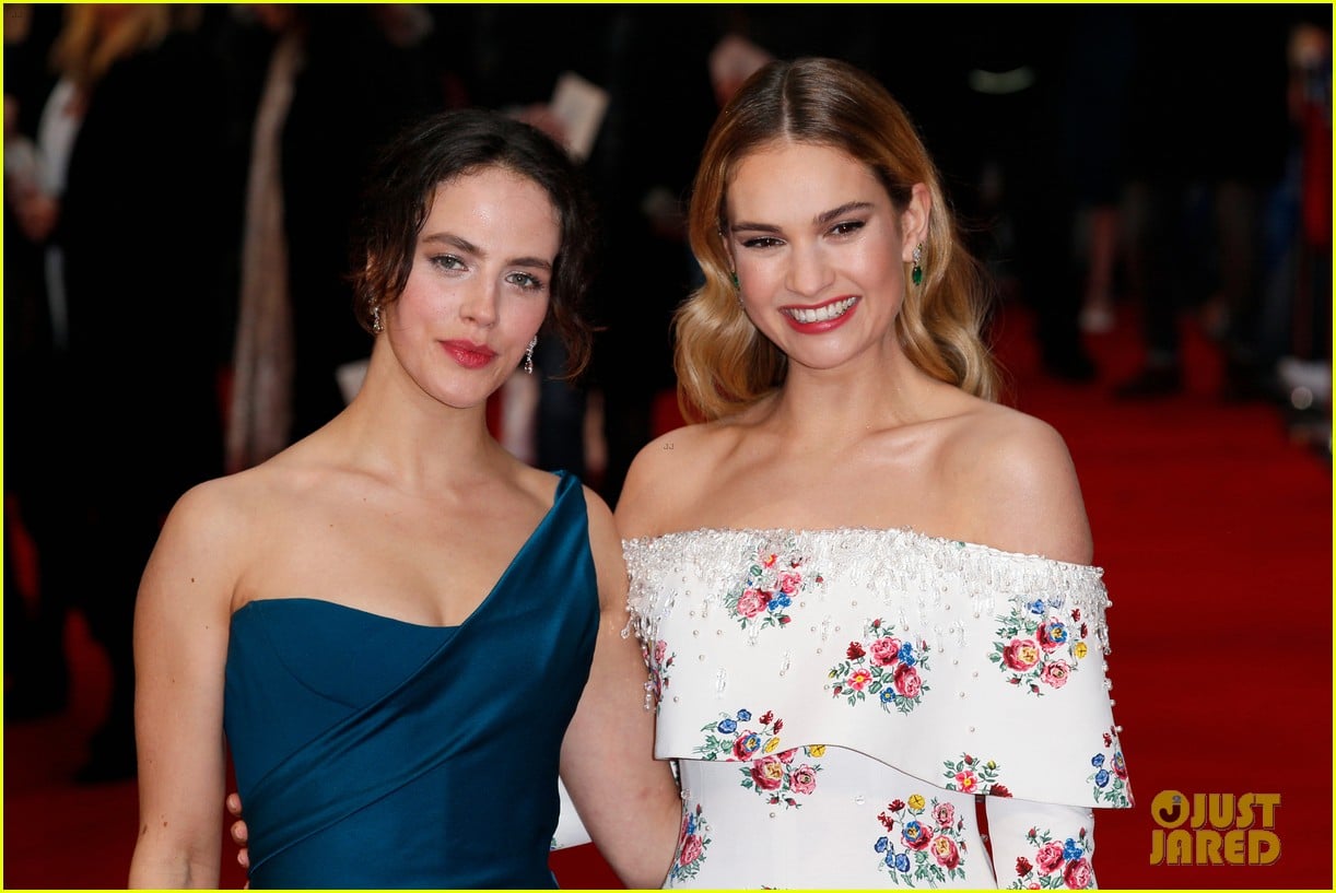 Downton Abbey's Lily James & Jessica Brown Findlay Reunite to Premiere ...