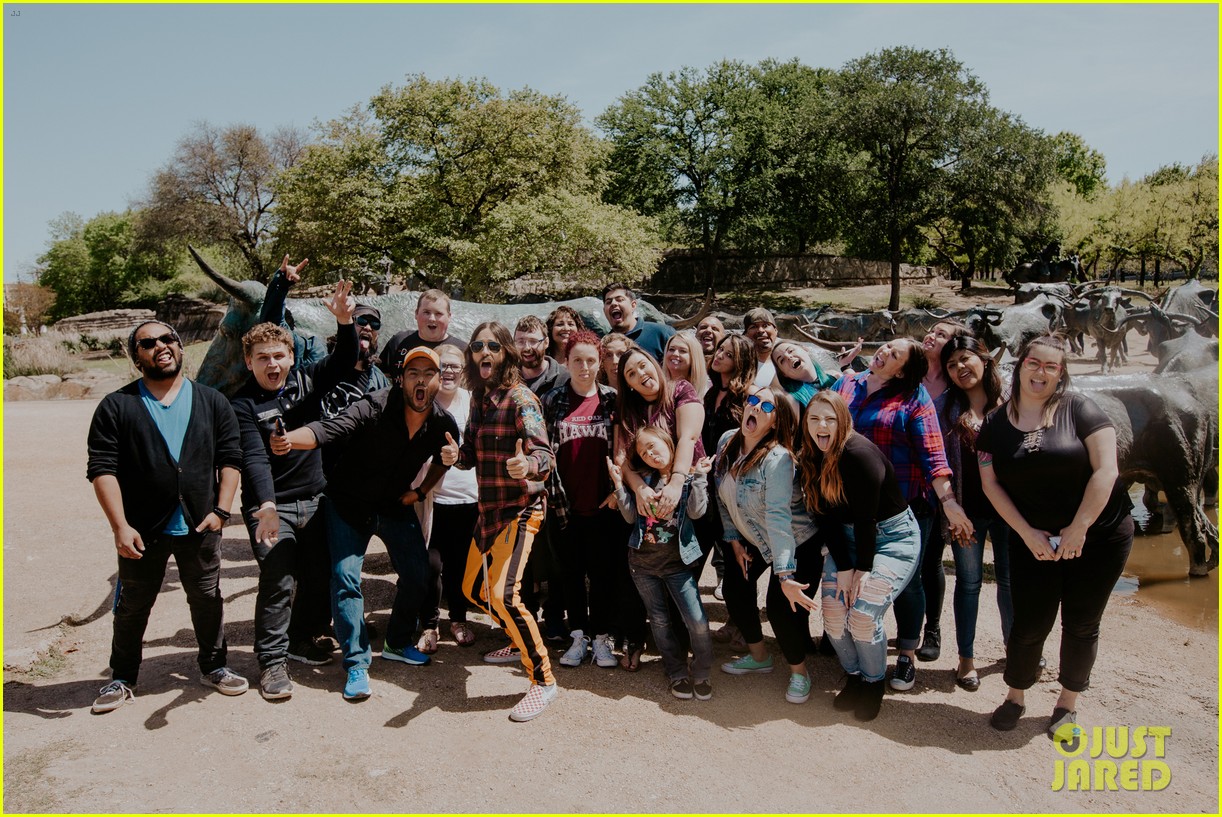 Jared Leto Hits Texas Motor Speedway During Cross-Country Mars Across ...