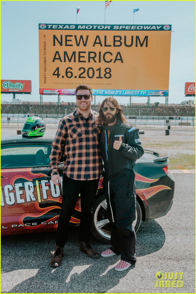 Jared Leto Hits Texas Motor Speedway During Cross-Country Mars Across ...