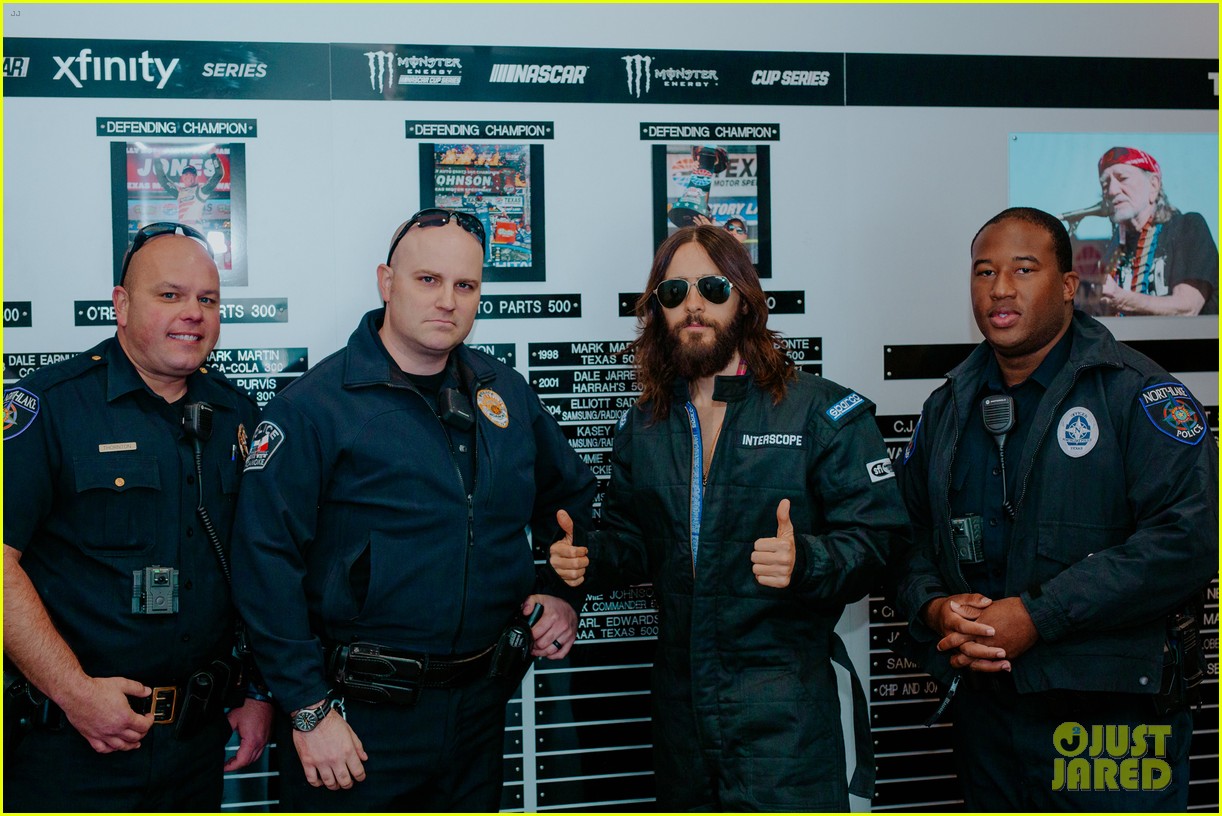Jared Leto Hits Texas Motor Speedway During Cross-Country Mars Across ...