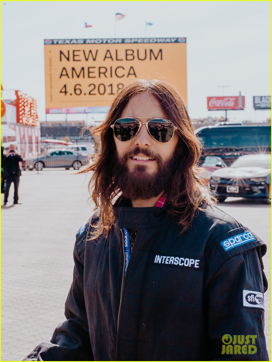 Jared Leto Hits Texas Motor Speedway During Cross-Country Mars Across ...