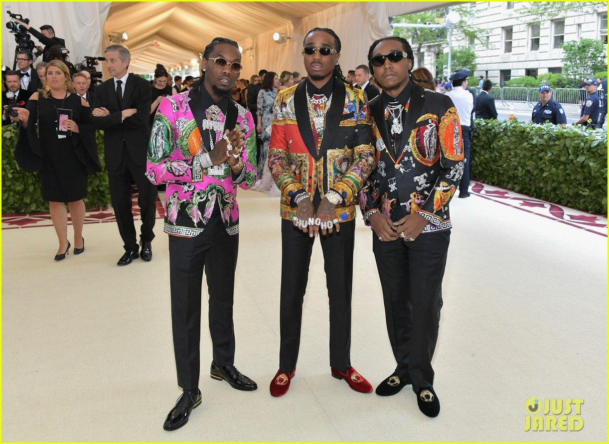 Migos Match in Colorful Versace Suits & Major Bling at Met Gala 2018 ...