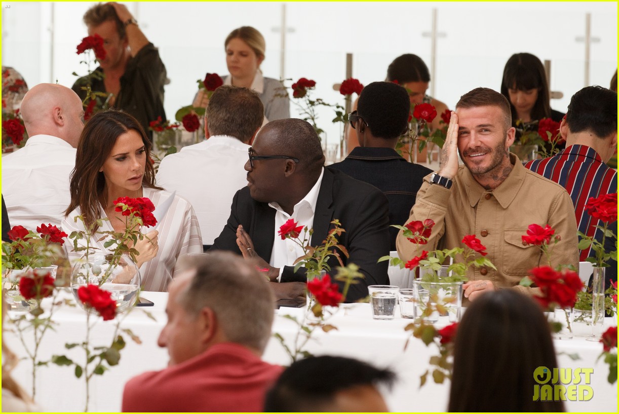 Victoria Beckham Supports Husband David Beckham at Kent & Curwen ...