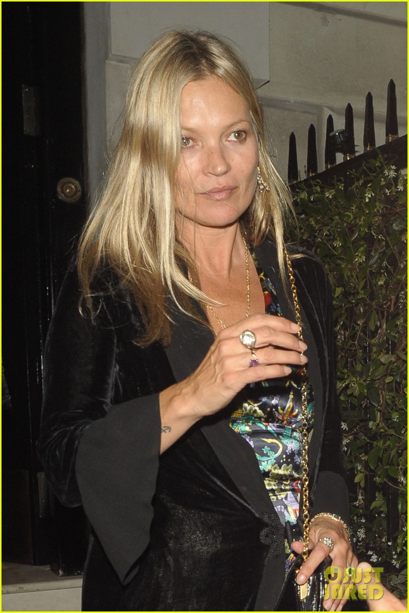 Kate Moss Looks Chic Stepping Out of Annabel's Private Members Club in ...