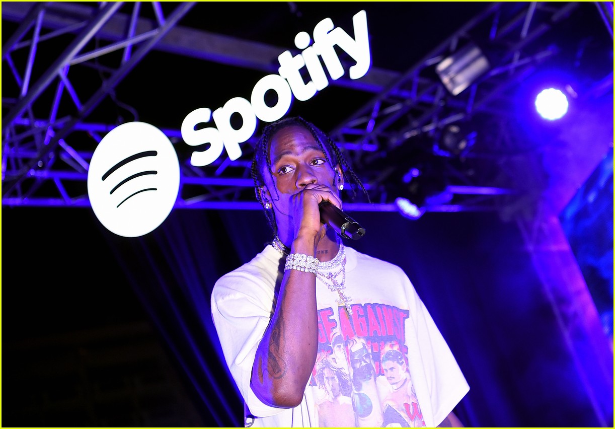 Travis Scott Performs at Cannes Lions Spotify Beach Party!: Photo ...