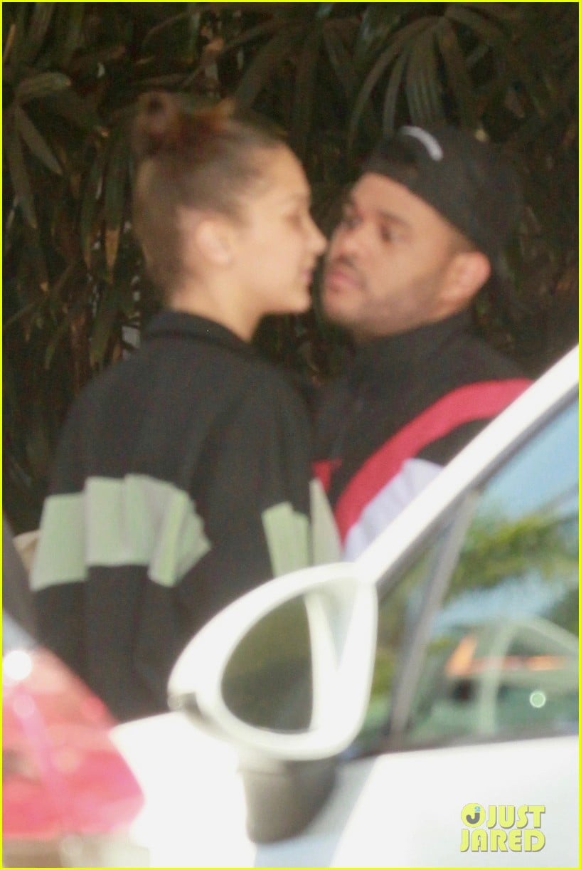 Bella Hadid & The Weeknd Share a Kiss During Their Lunch Date: Photo ...