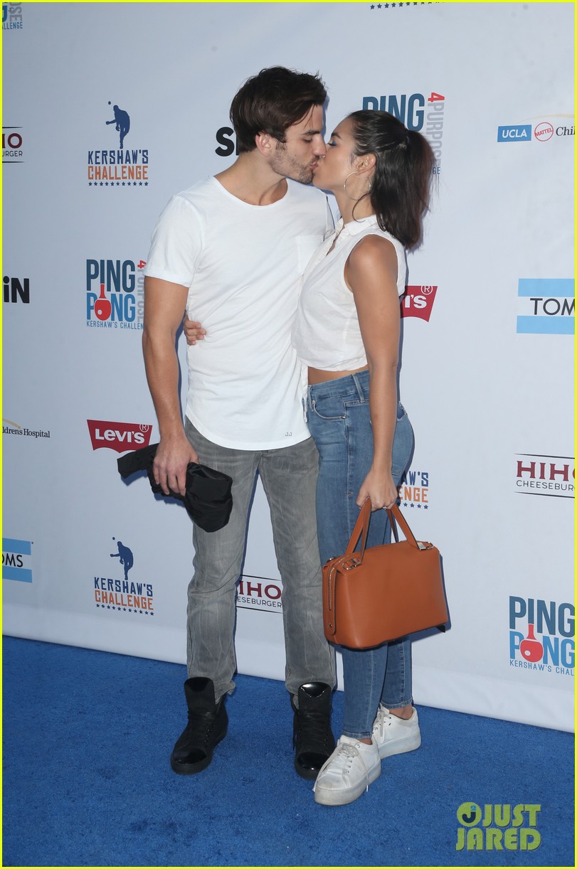 Sarah Hyland & Boyfriend Wells Adams Couple Up at Clayton Kershaw's ...