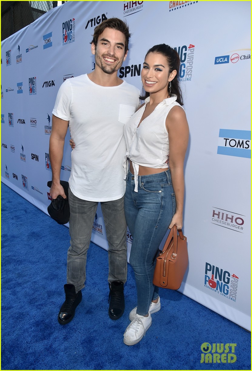 Sarah Hyland & Boyfriend Wells Adams Couple Up at Clayton Kershaw's ...