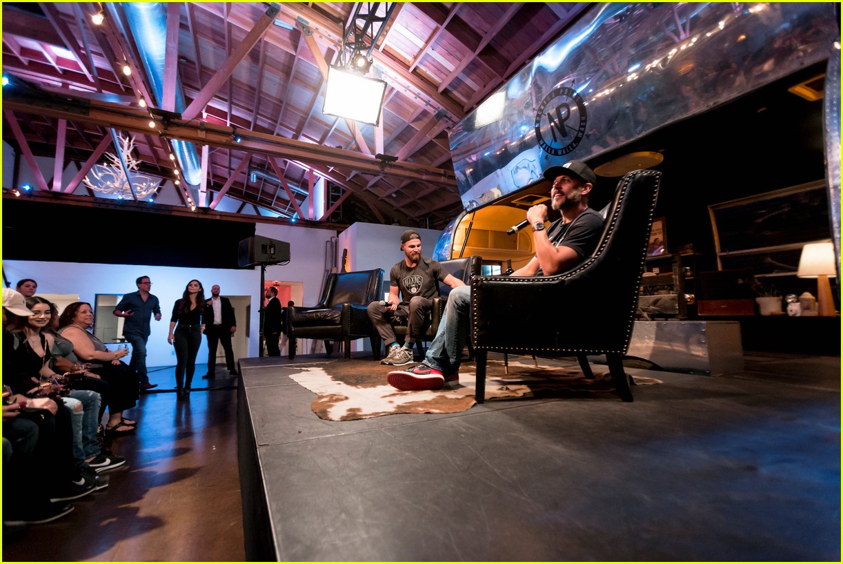 Stephen Amell Launches Aisha Tyler's Special Nocking Point Wine at a ...