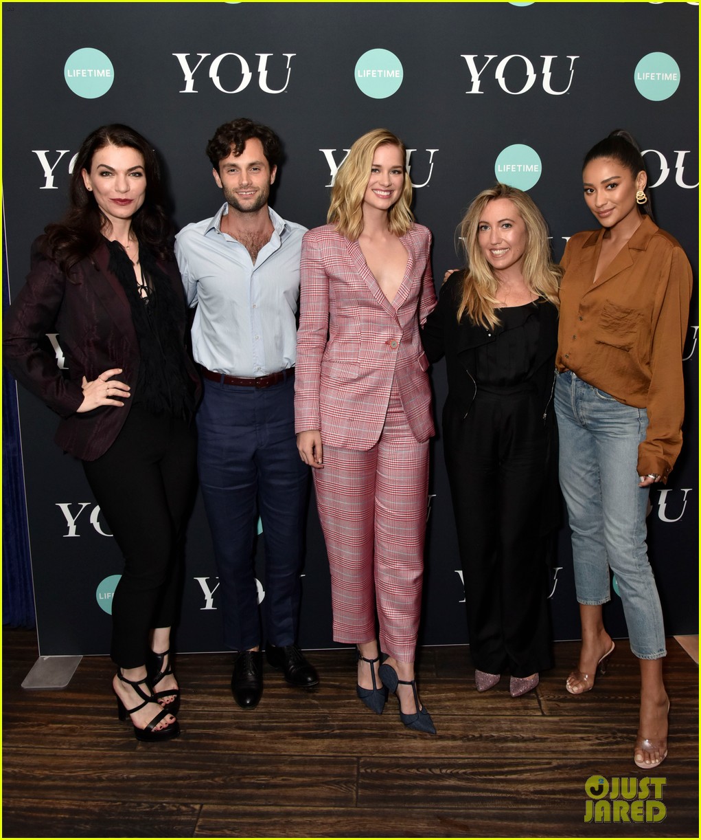 Penn Badgley, Shay Mitchell, & Elizabeth Lail Look Stylish at 'You ...