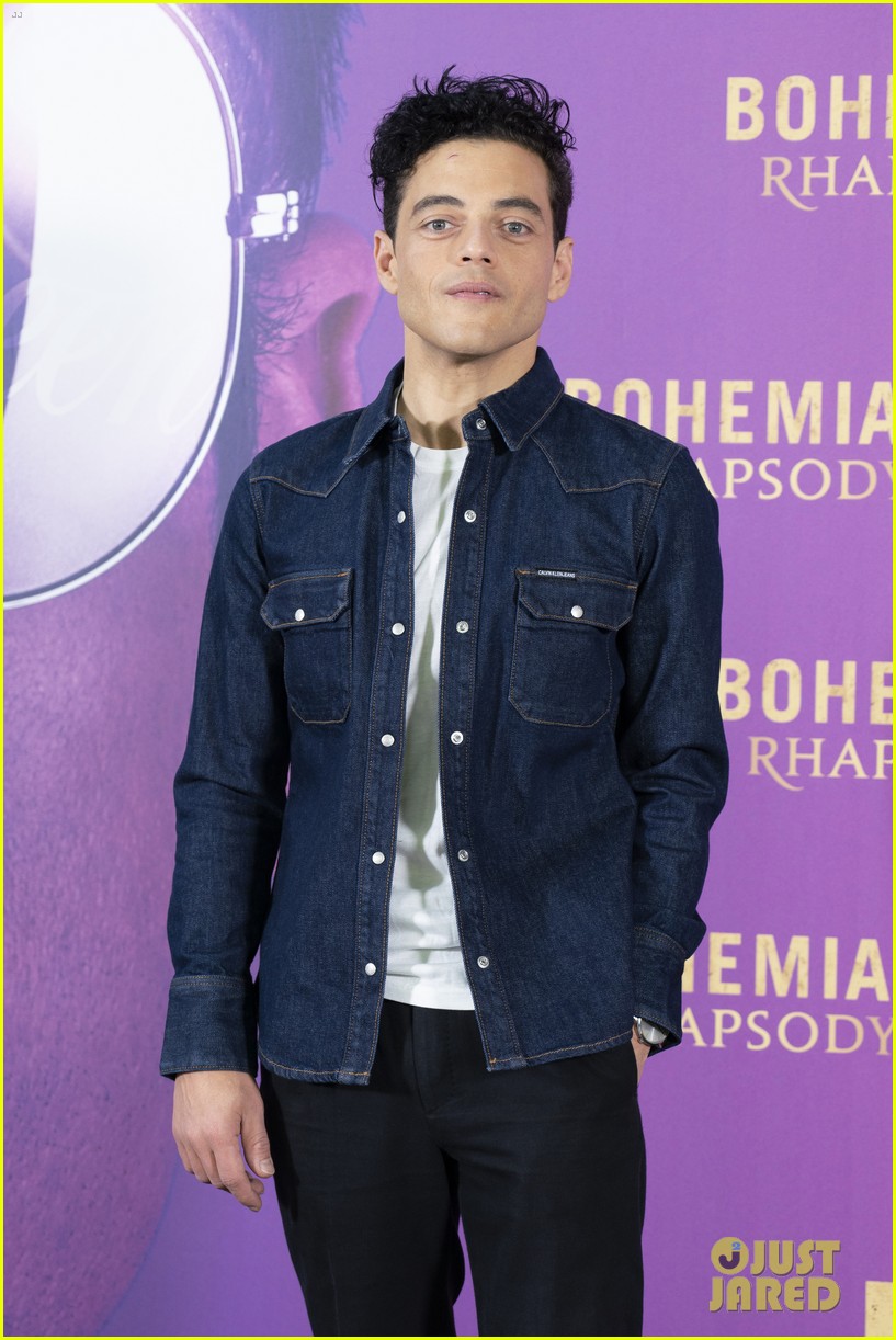 Rami Malek Joins Gwilym Lee at 'Bohemian Rhapsody' Photo Call in Spain ...