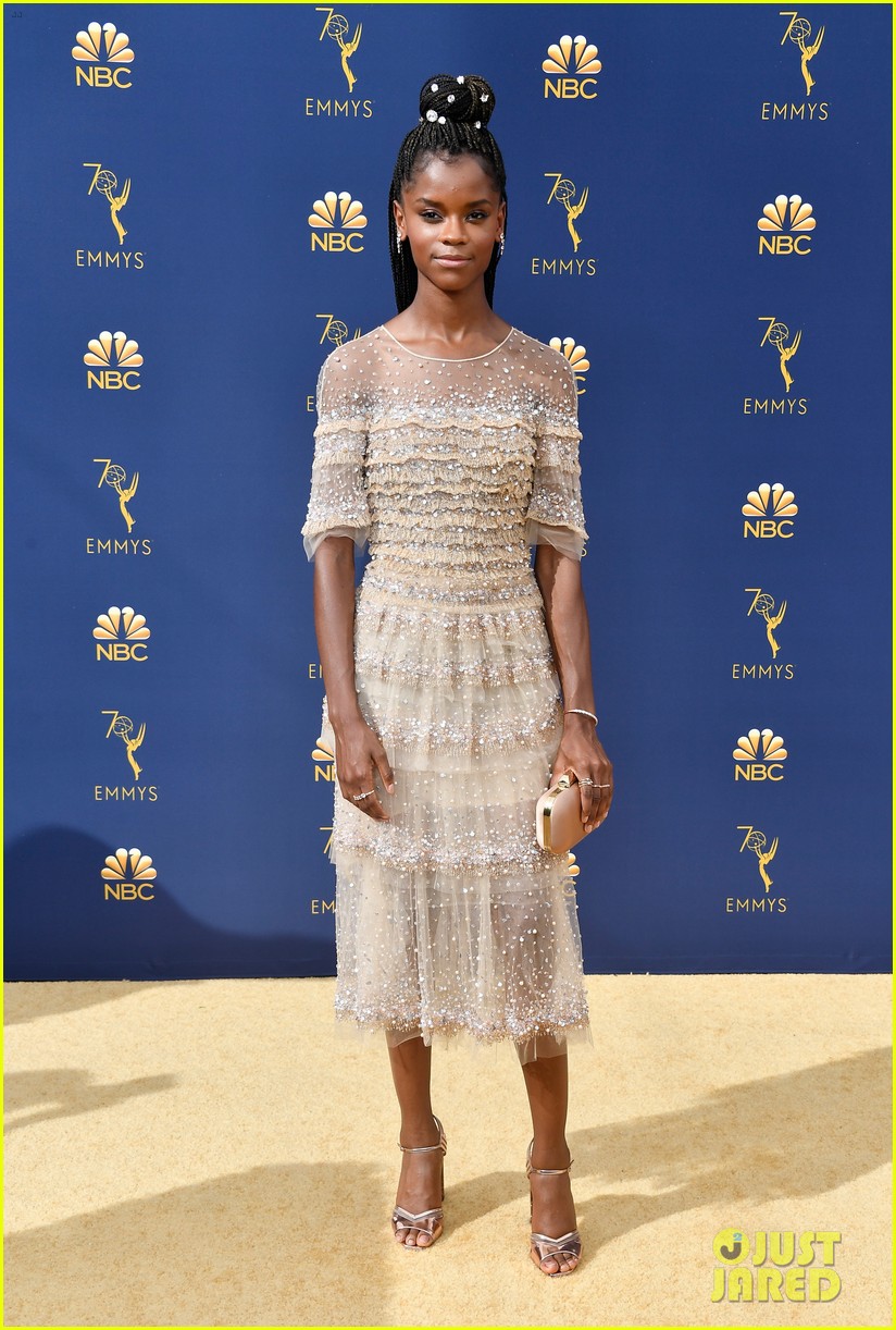 Black Mirror's Letitia Wright Hits the Emmys 2018 Red Carpet: Photo ...