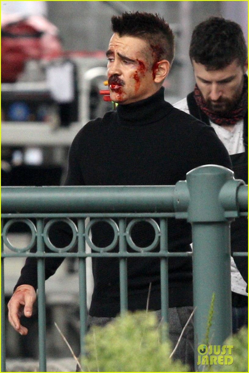 Jessica Chastain & Colin Farrell Are Bloody on the Set of 'Eve'!: Photo ...