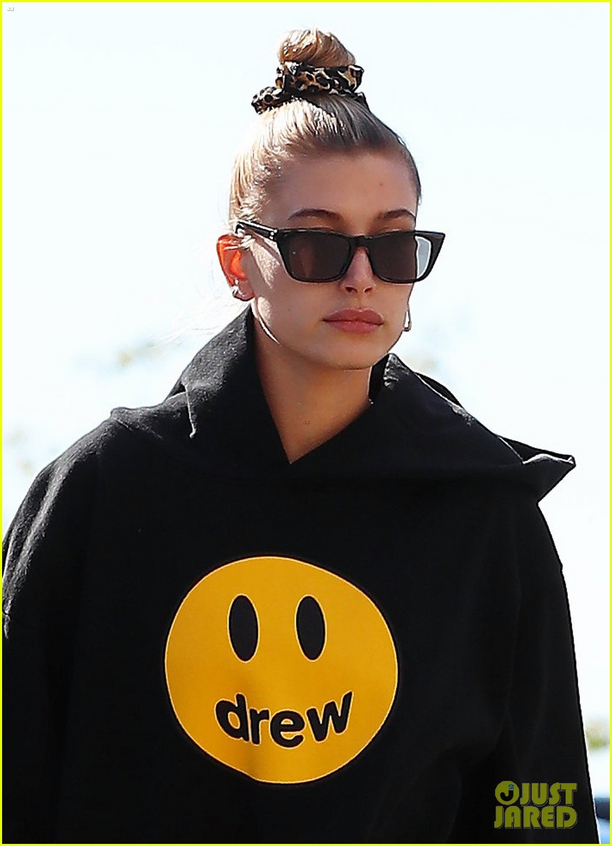 Justin Bieber Hits the Studio as Wife Hailey Supports His Drew Clothing ...
