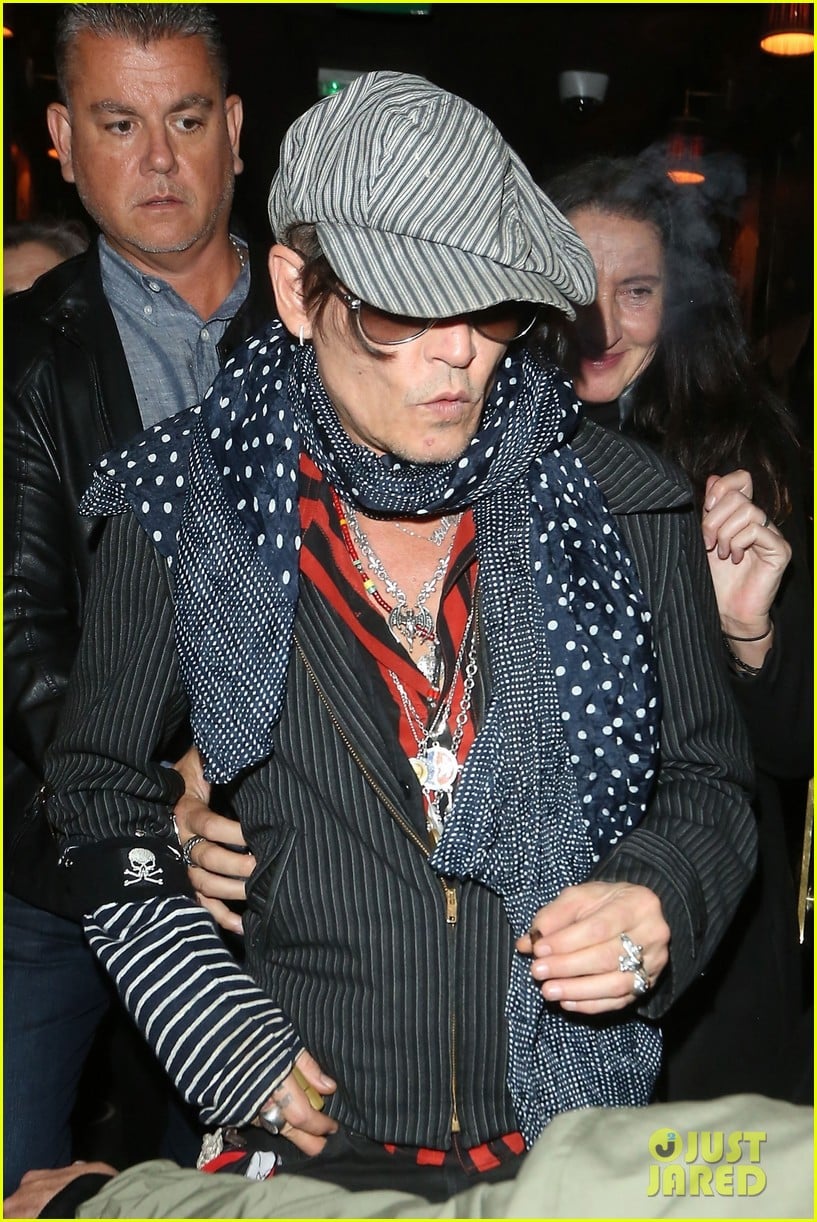 Johnny Depp Heads Out After Performing at Chuck Berry Tribute Concert ...