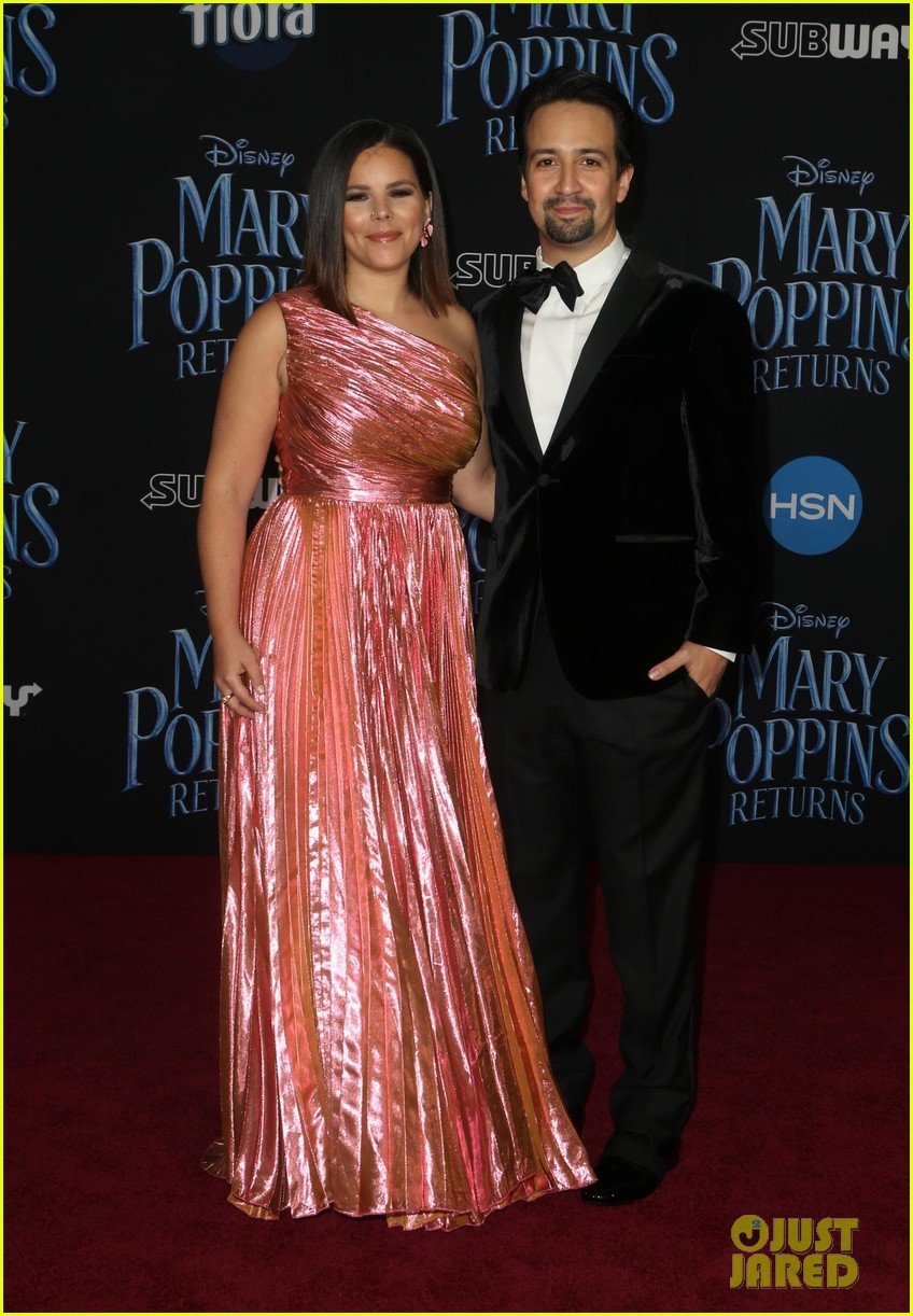 Lin-Manuel Miranda's Wife Vanessa Joins Him at 'Mary Poppins Returns ...