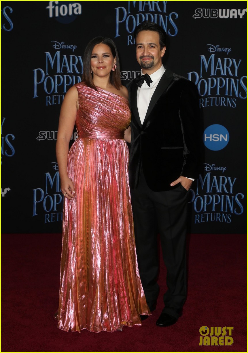 Lin-Manuel Miranda's Wife Vanessa Joins Him at 'Mary Poppins Returns ...