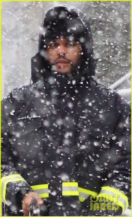 The Weeknd Braves NYC Blizzard to Take His Dog for a Walk!: Photo ...