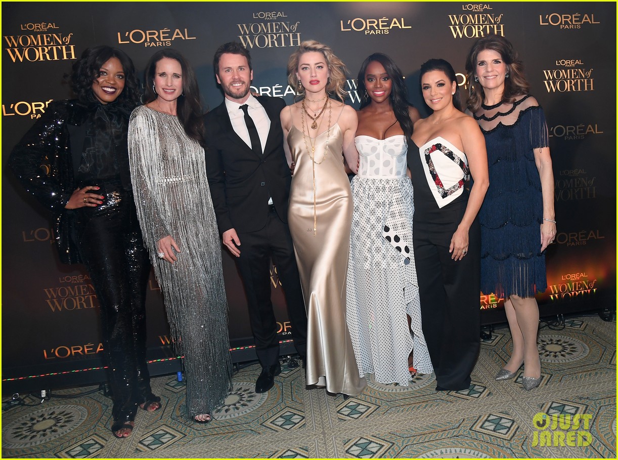 Amber Heard & Eva Longoria Help Celebrates L'Oreal's Women of Worth ...