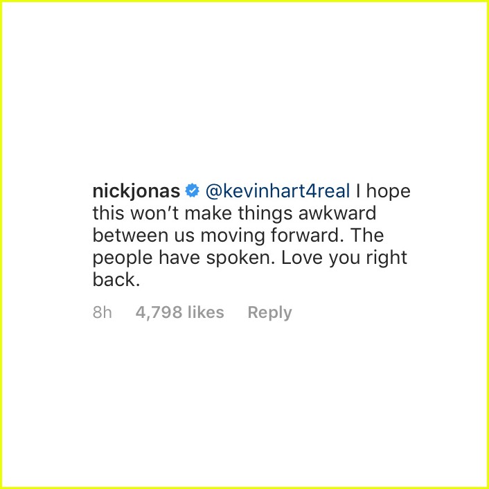 Kevin Hart Gives Nick Jonas a Hard Time In His Instagram Comments ...