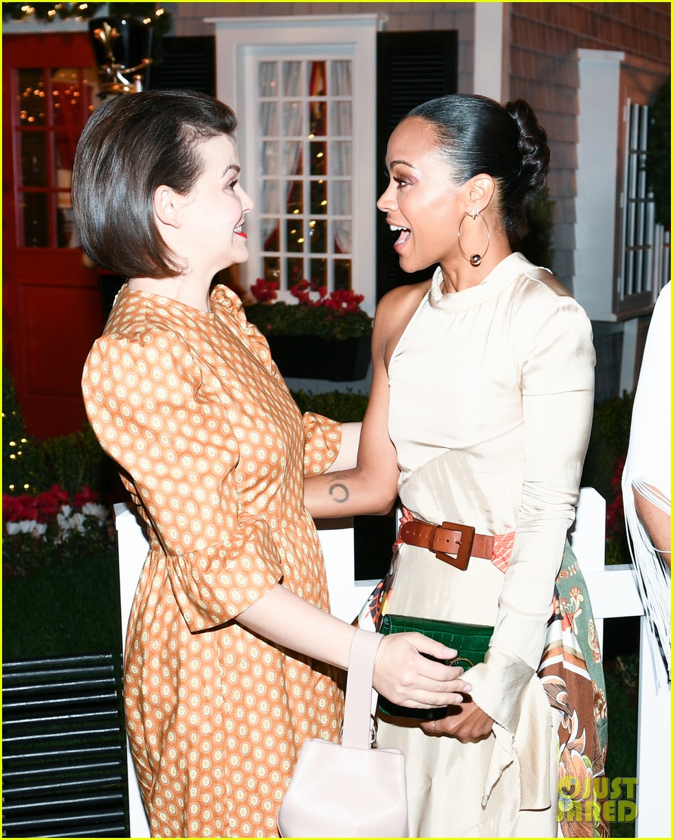 Zoe Saldana & Hubby Marco Perego Couple Up at Tamara Mellon Shop ...